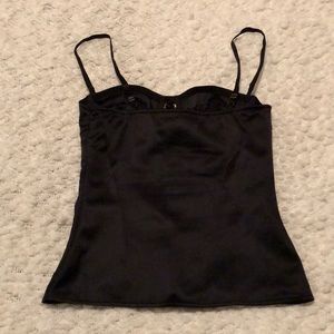 Marciano | Tops | Marciano Corset Top Black Silk | Poshmark